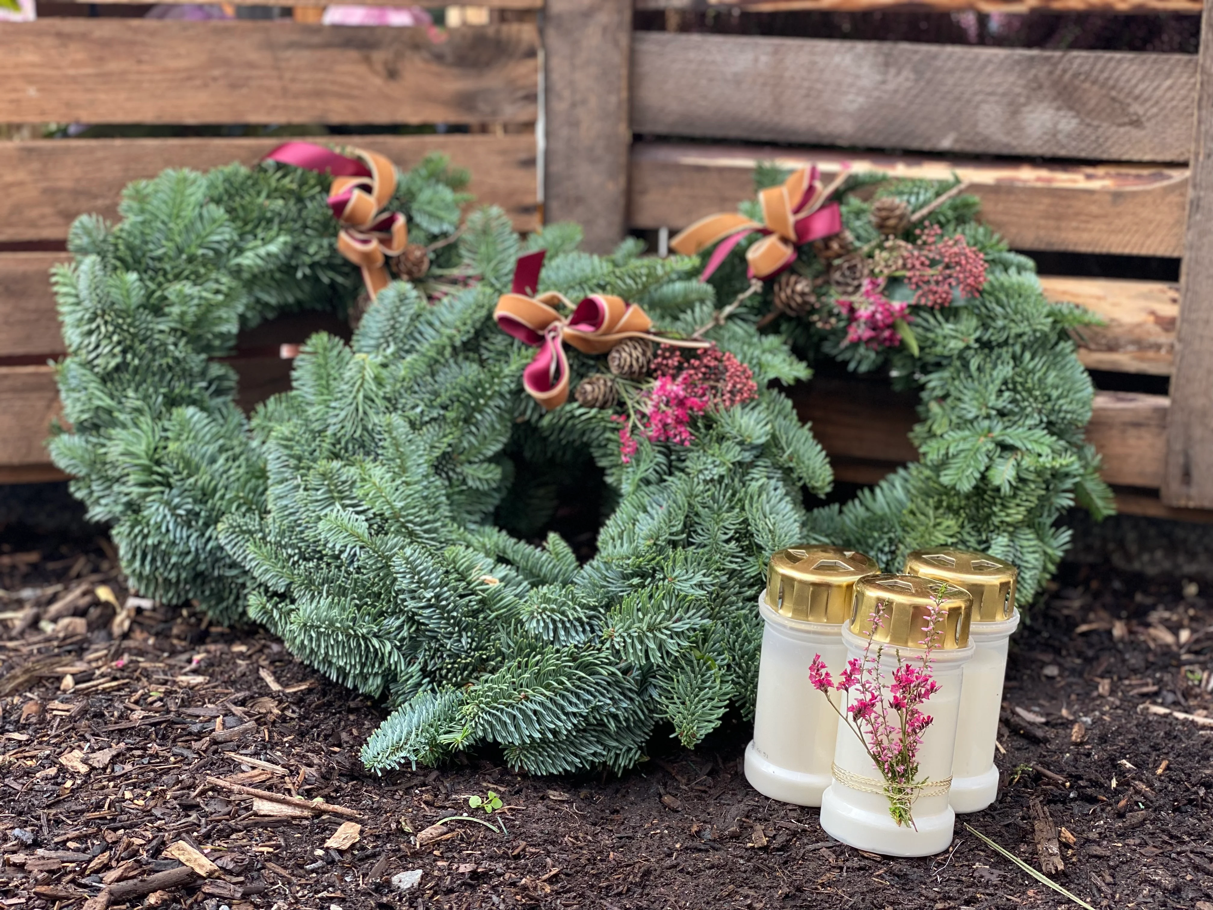 ⁨Krans til grav🪦⁩ - ⁨Harbitz Blomster⁩ - AMOI